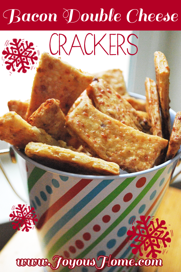 Bacon Double Cheese Crackers | Joyous Home